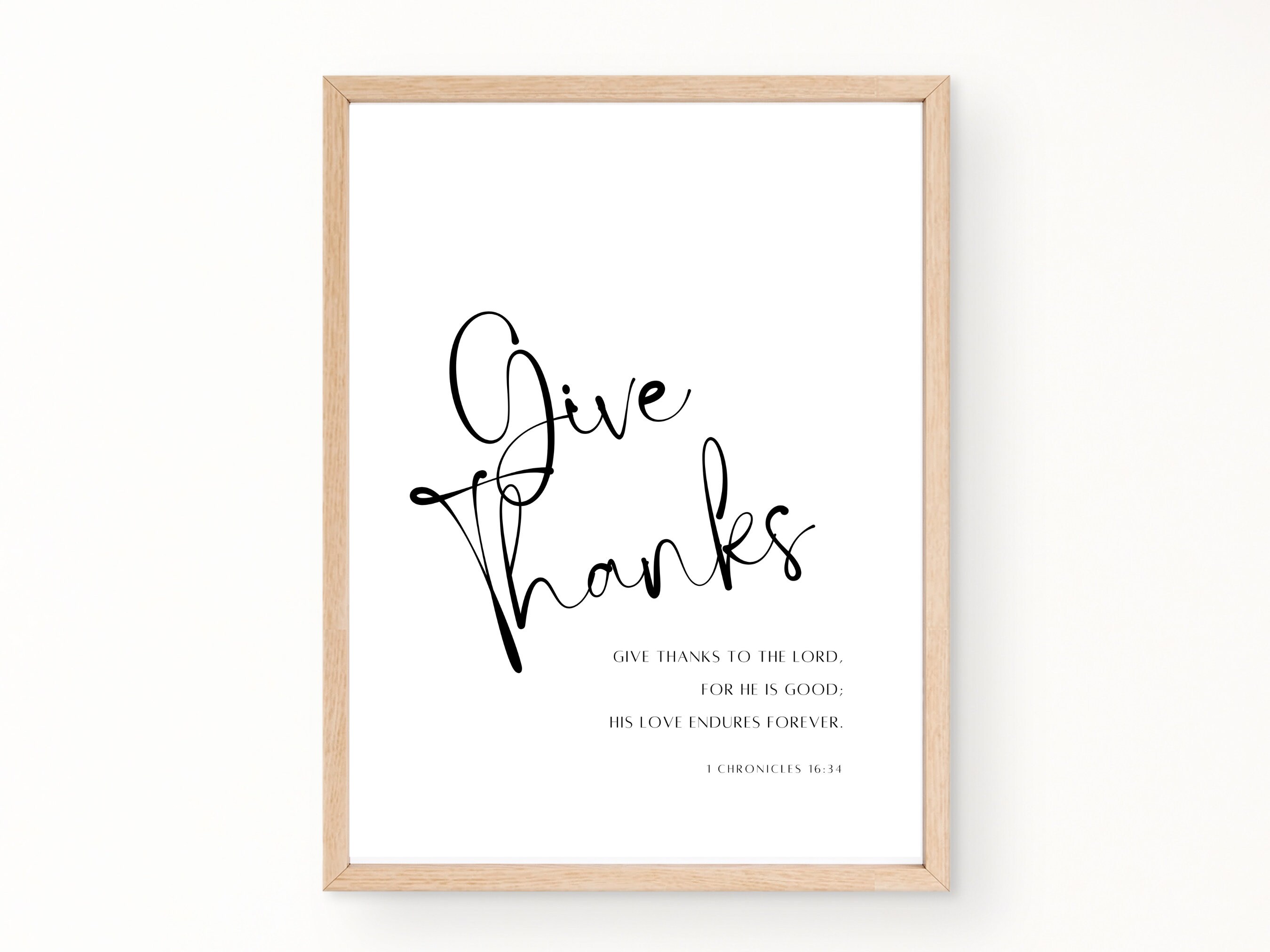 Thanksgiving Bible Verse, 1 Chronicles 16:34, Christian Thanksgiving ...