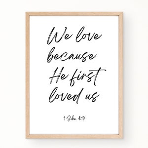 Set of 3, Bible Verse Wall Art, Christian Wall Art, Modern Christian ...