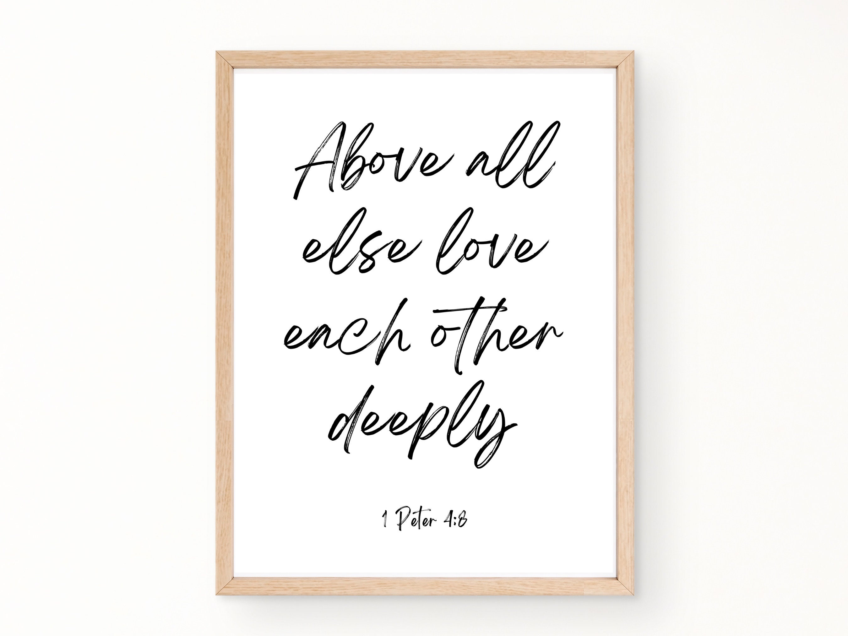 Set of 3, Bible Verse Wall Art, Christian Wall Art, Modern Christian ...