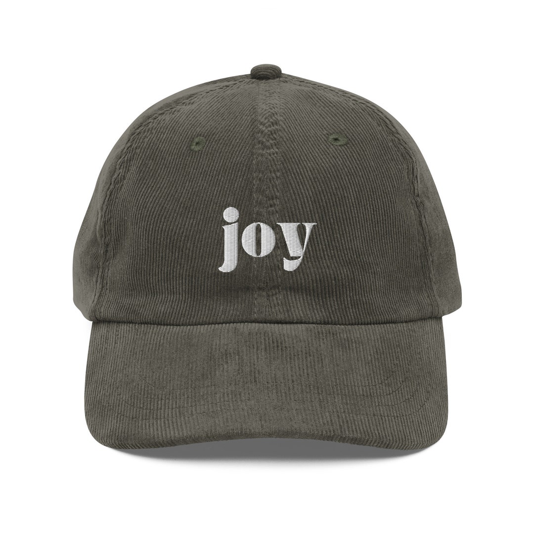 Joy Psalm 16:11 Vintage Corduroy Cap, Joy Embroidered Baseball Cap ...