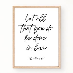 Set of 3, Bible Verse Wall Art, Christian Wall Art, Modern Christian ...