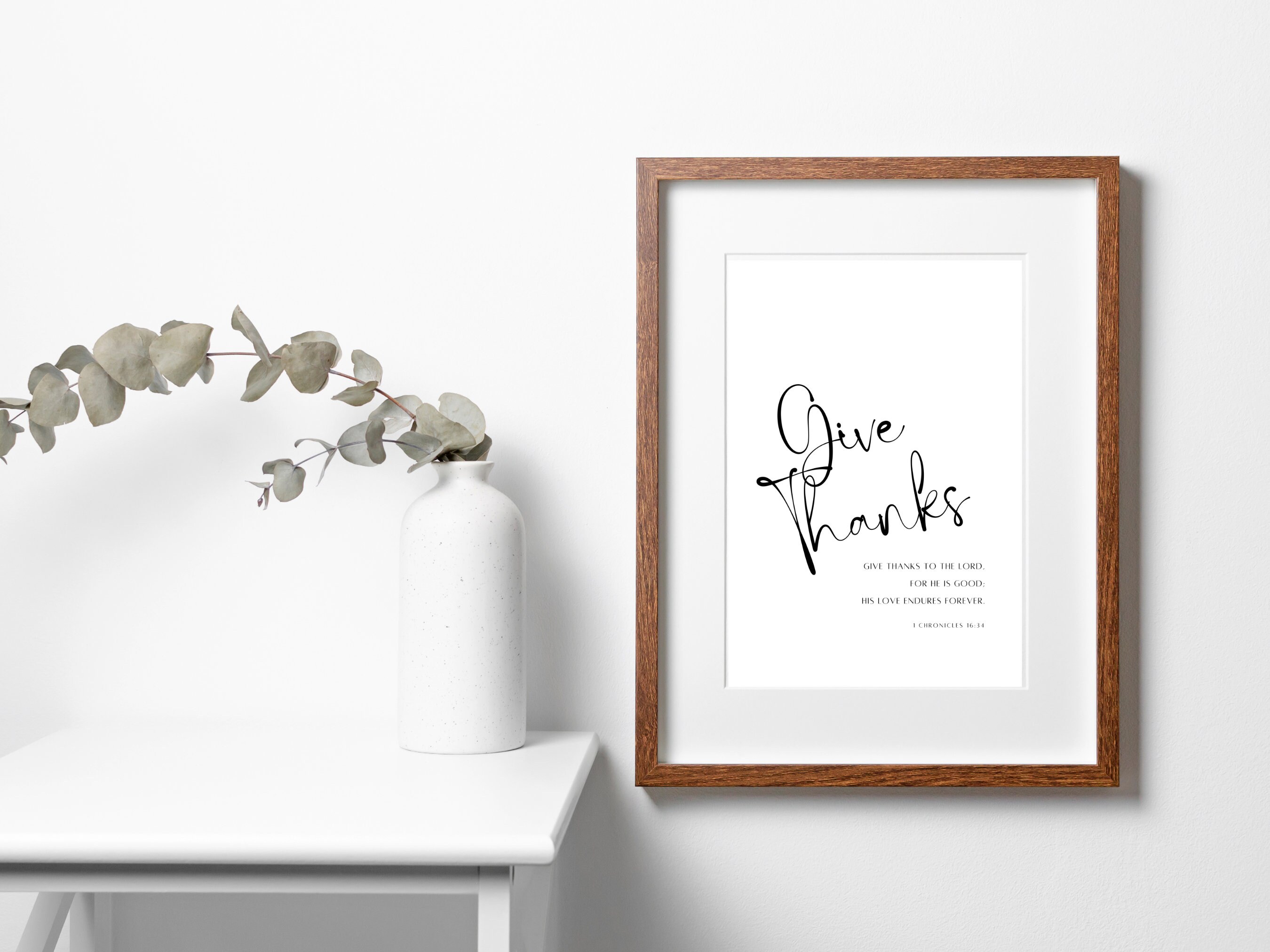 Thanksgiving Bible Verse, 1 Chronicles 16:34, Christian Thanksgiving ...