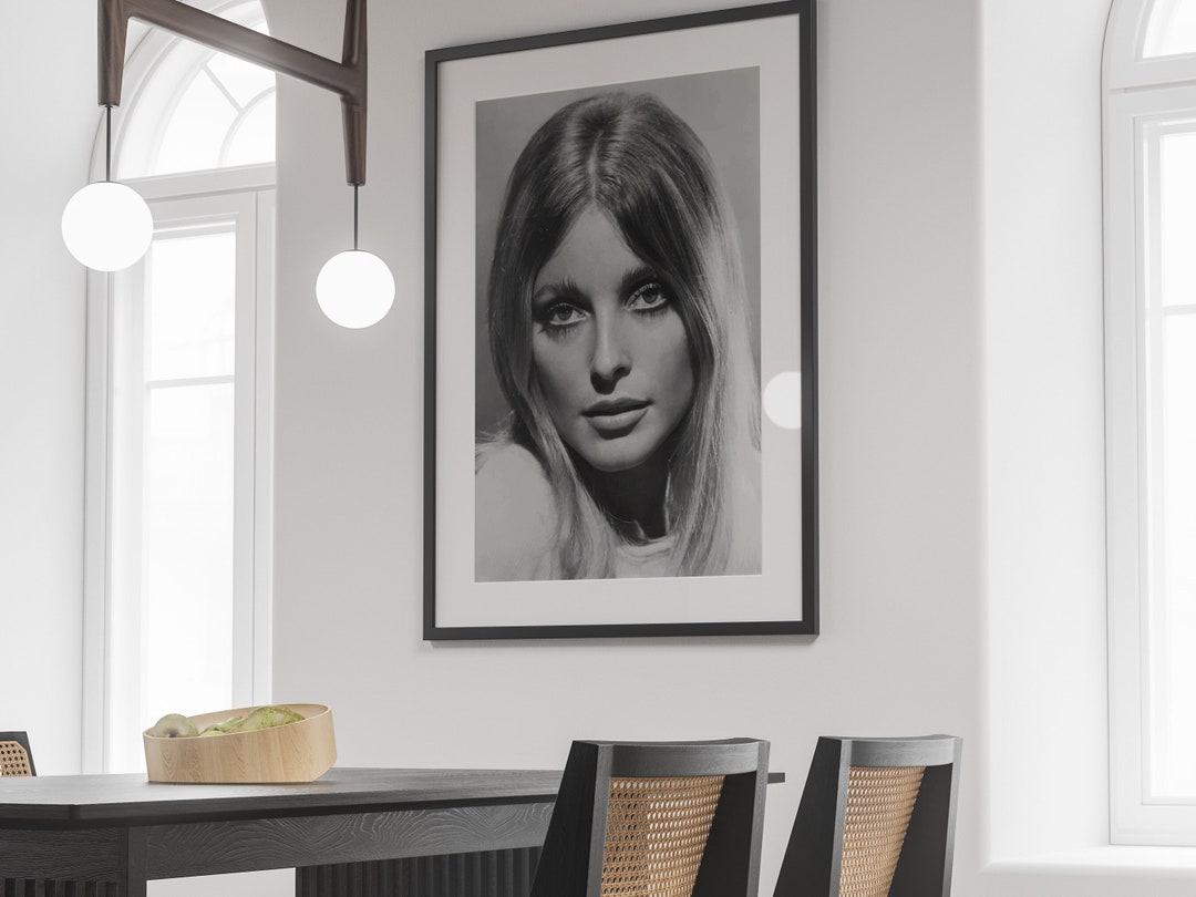 Sharon Tate Poster Black and White Wall Art Vintage Print - Etsy
