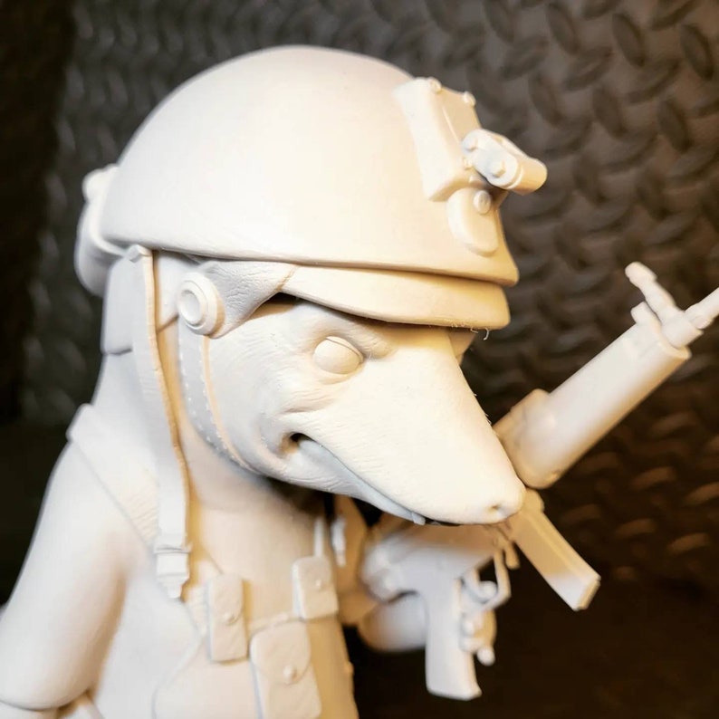 Tactical Possum 8" Print - Digital Download, Figure Only. - Etsy