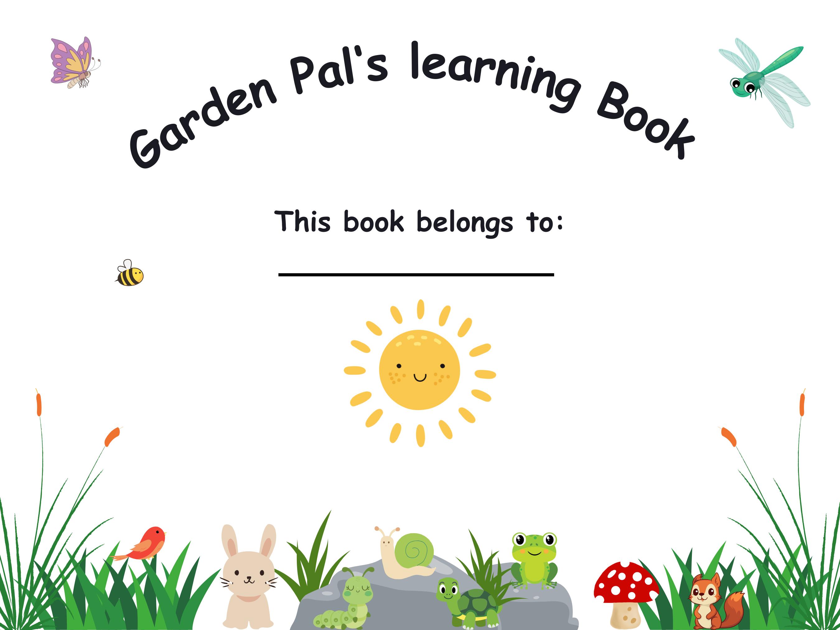 Garden Pals Toddler Busy Book Printable Digital Download Cute Garden ...