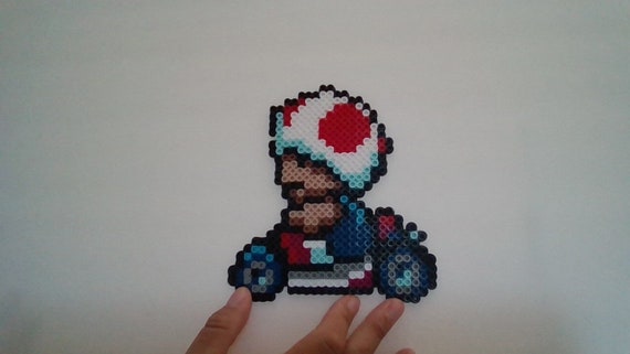 Toad Mario Kart Perler Beads - Etsy