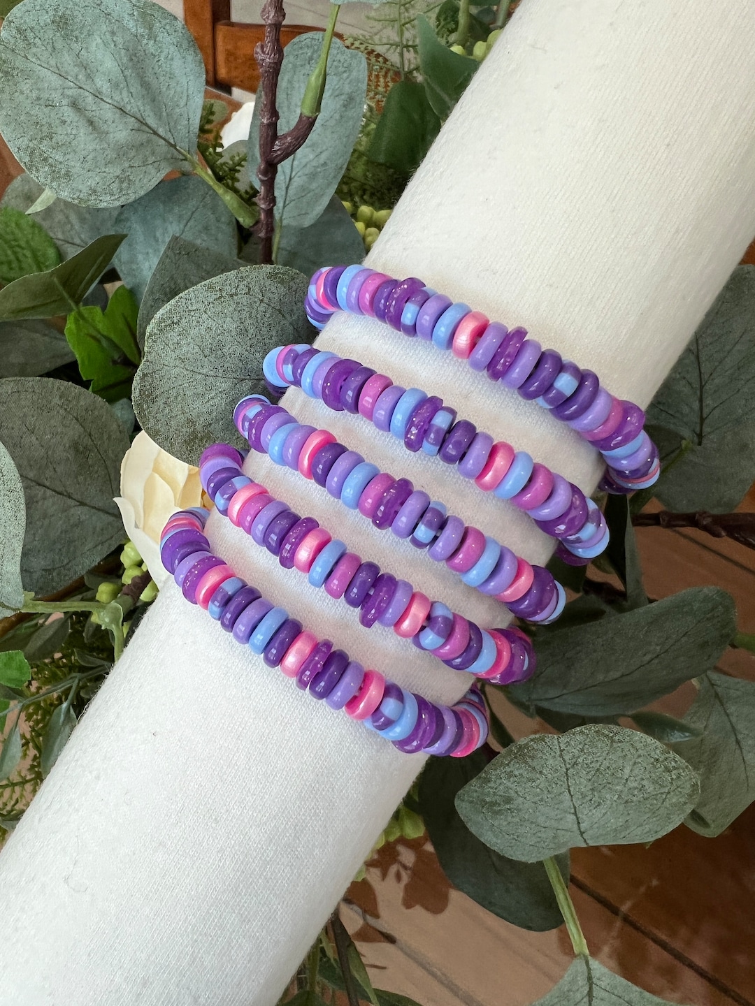Triple Berry Melted Perler Bead Bracelet - Etsy