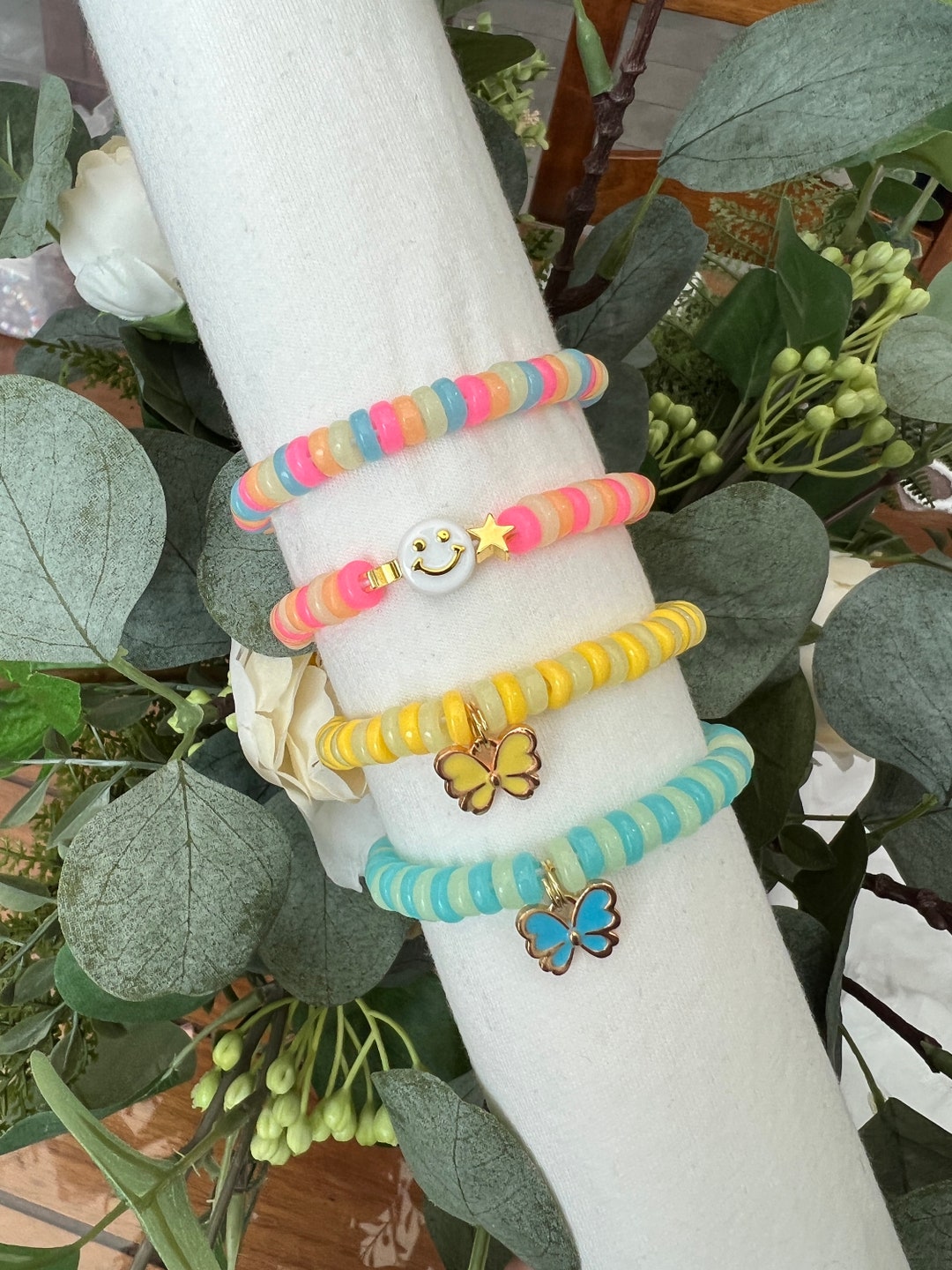 Glow in the Dark Melted Perler Bead Bracelets - Etsy