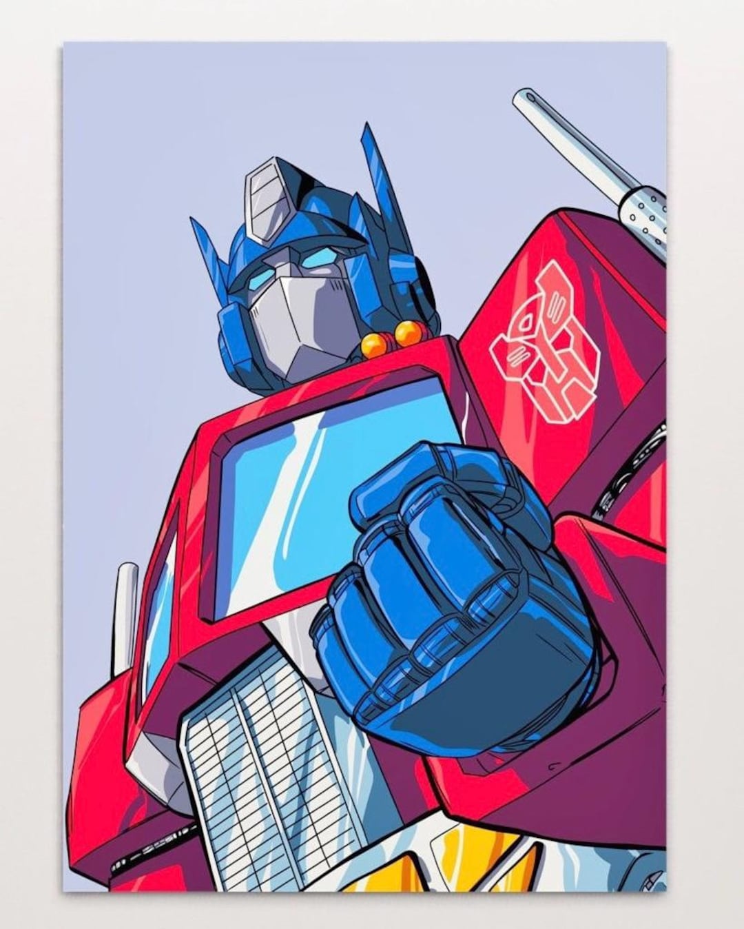 Optimus Prime Art Print: Transformers Digital Poster (PDF) - Etsy