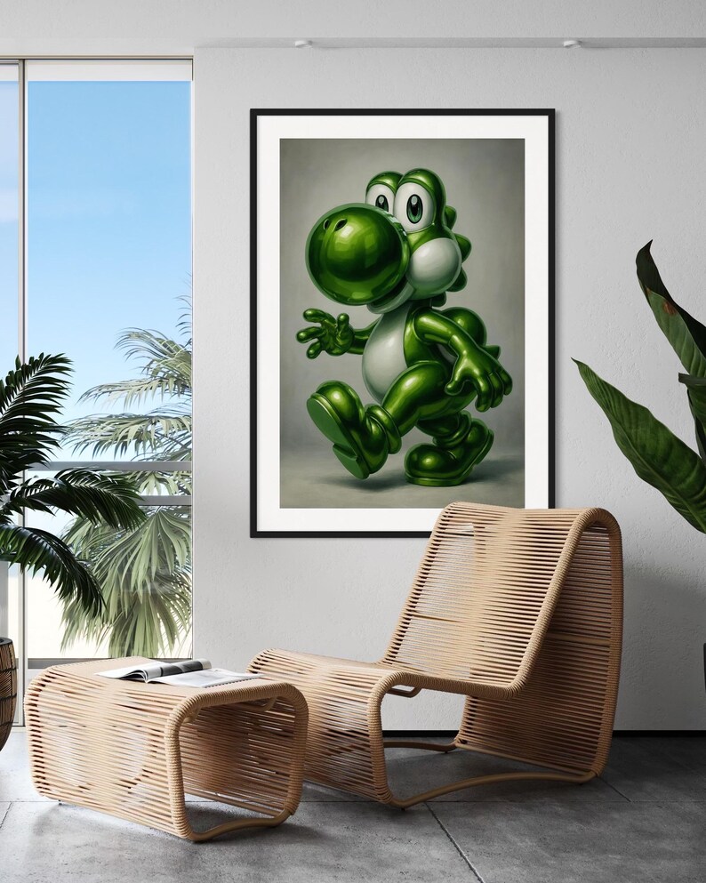 Super Mario Yoshi Chrome Illustration: Nintendo Digital Poster (PDF ...
