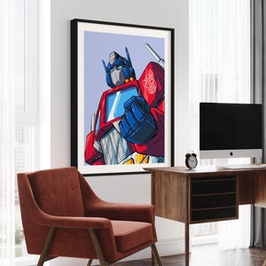 Optimus Prime Art Print: Transformers Digital Poster (PDF) - Etsy