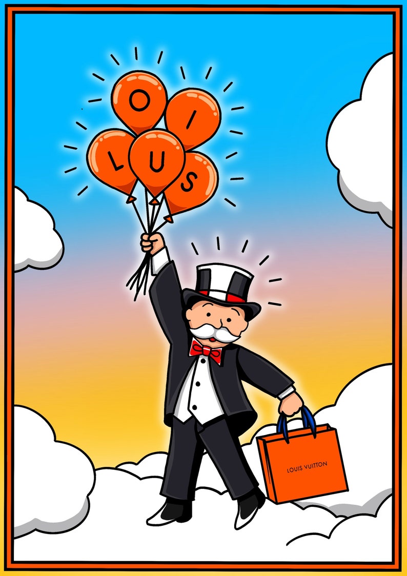 Money Prints Monopoly Man Prints Modern Art Work A3 Poster - Etsy UK