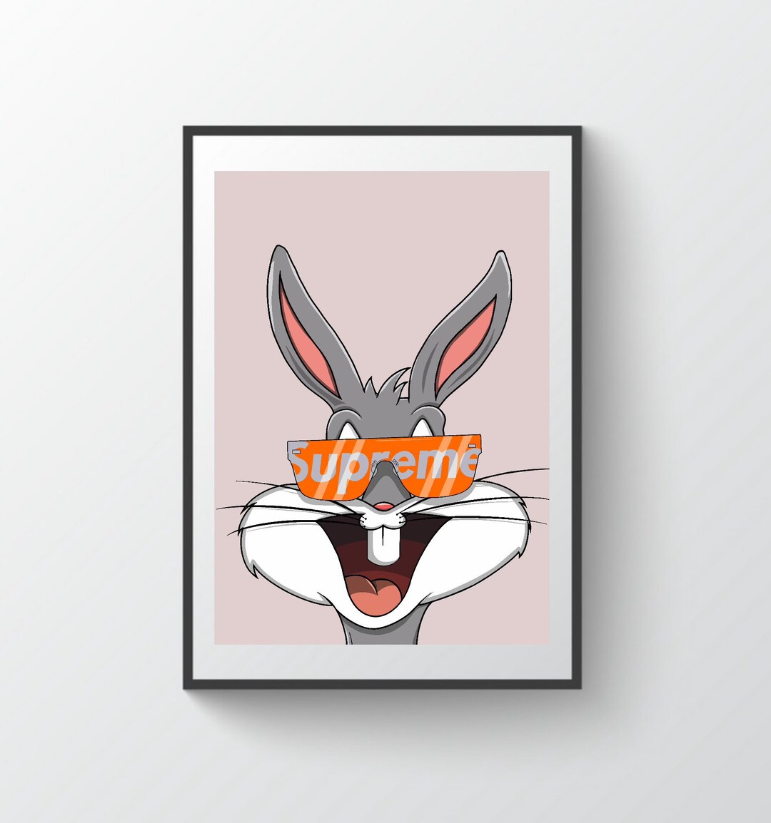 Supreme Bugs Bunny Supreme Art Hype Beats Artwork Supreme - Etsy UK