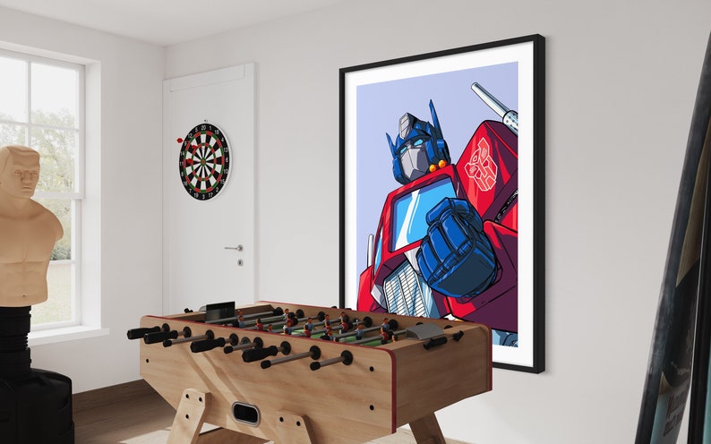 Optimus Prime Art Print: Transformers Digital Poster (PDF) - Etsy