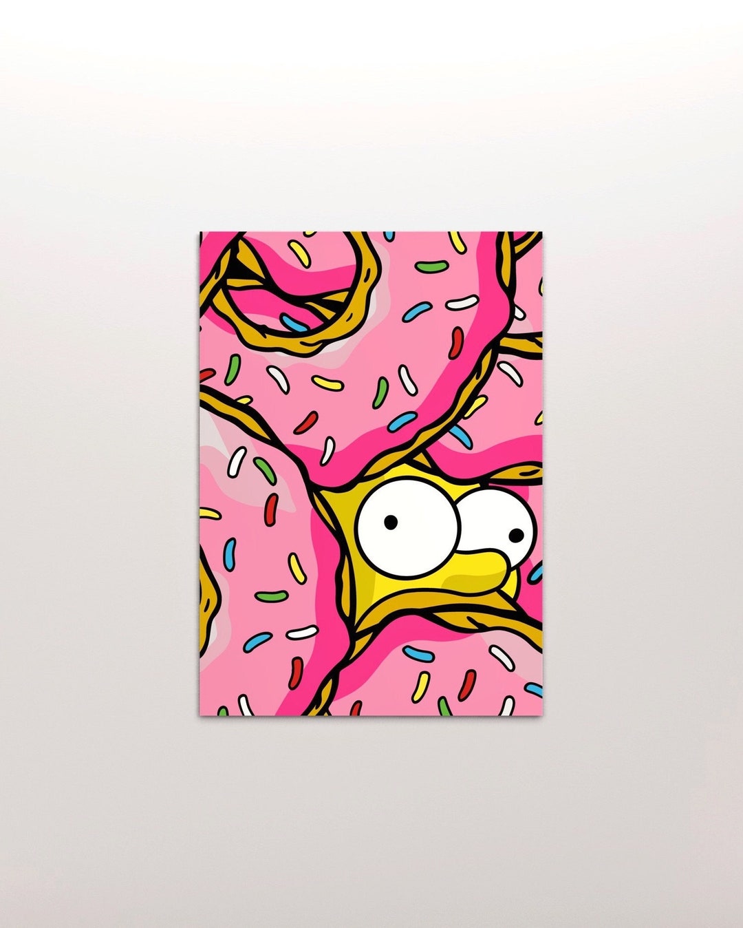Homer Simpson Hiding Print, Simpson Digital Art Print, Instant ...