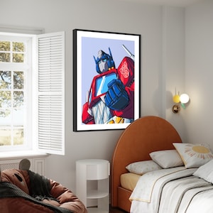 Optimus Prime Art Print: Transformers Digital Poster (PDF) - Etsy