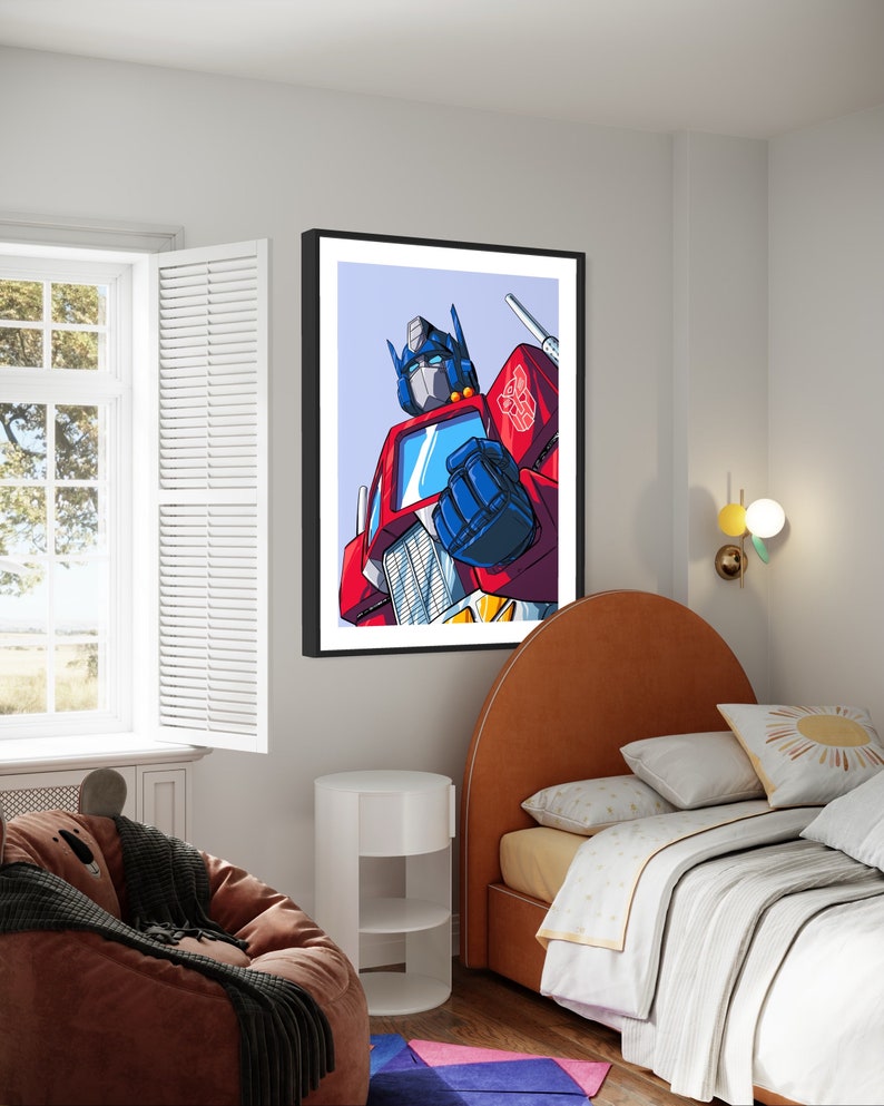 Optimus Prime Art Print: Transformers Digital Poster (PDF) - Etsy