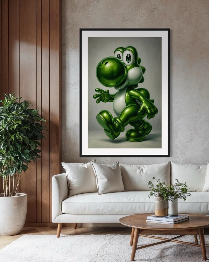 Super Mario Yoshi Chrome Illustration: Nintendo Digital Poster (PDF ...