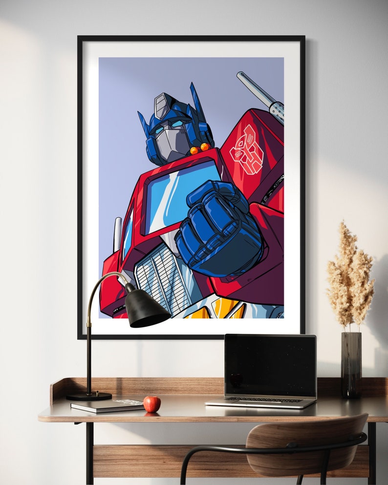 Optimus Prime Art Print: Transformers Digital Poster (PDF) - Etsy