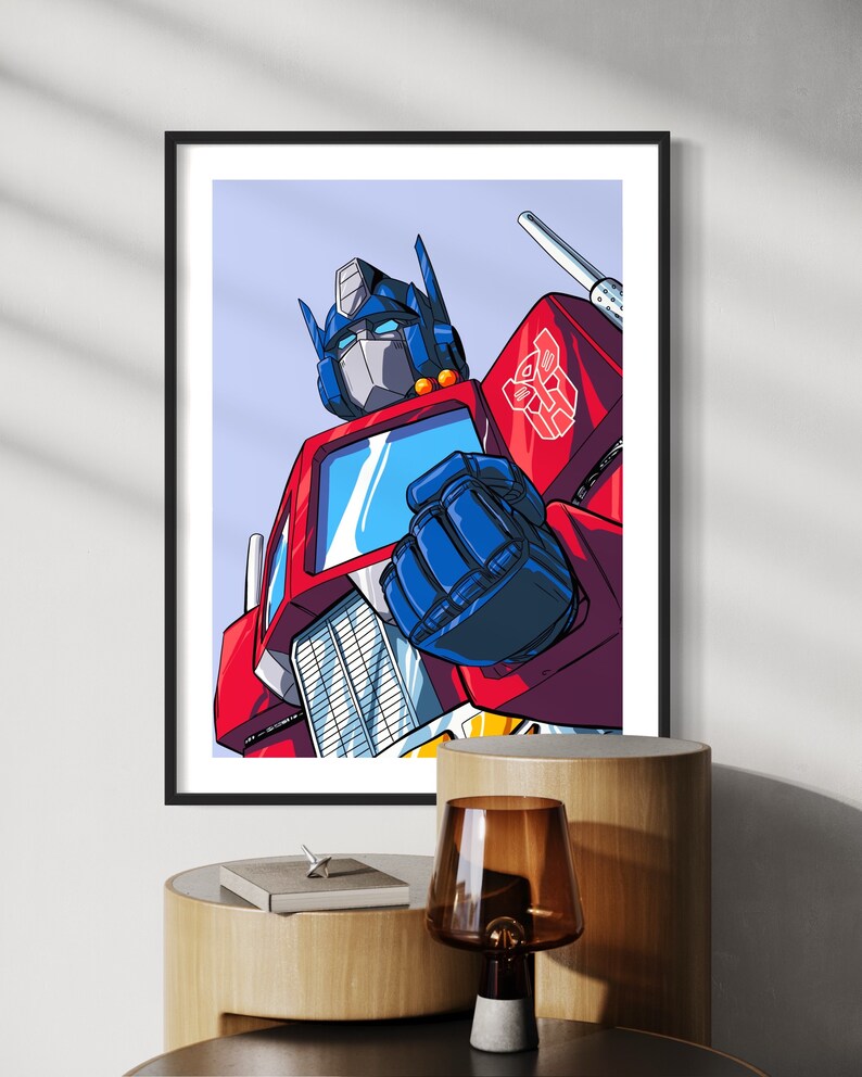 Optimus Prime Art Print: Transformers Digital Poster (PDF) - Etsy