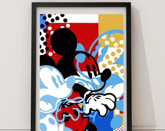 Mickey Mouse Poster - Etsy UK