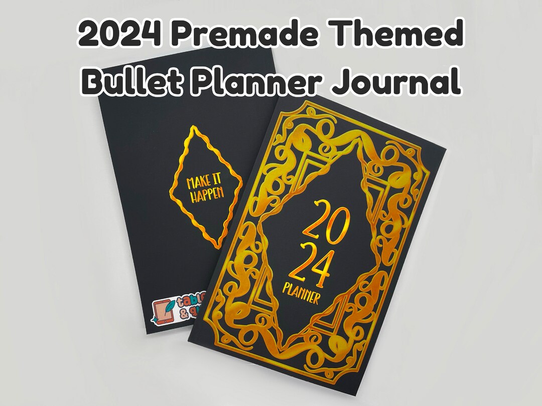 2024 Premade Bullet Planner Dot Journal 6 X 9 With Monthly - Etsy