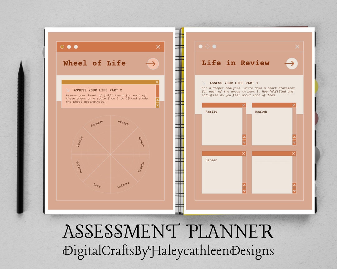 Wheel of Life Printable Planner, Pdf Planner, Life Circle, Self ...