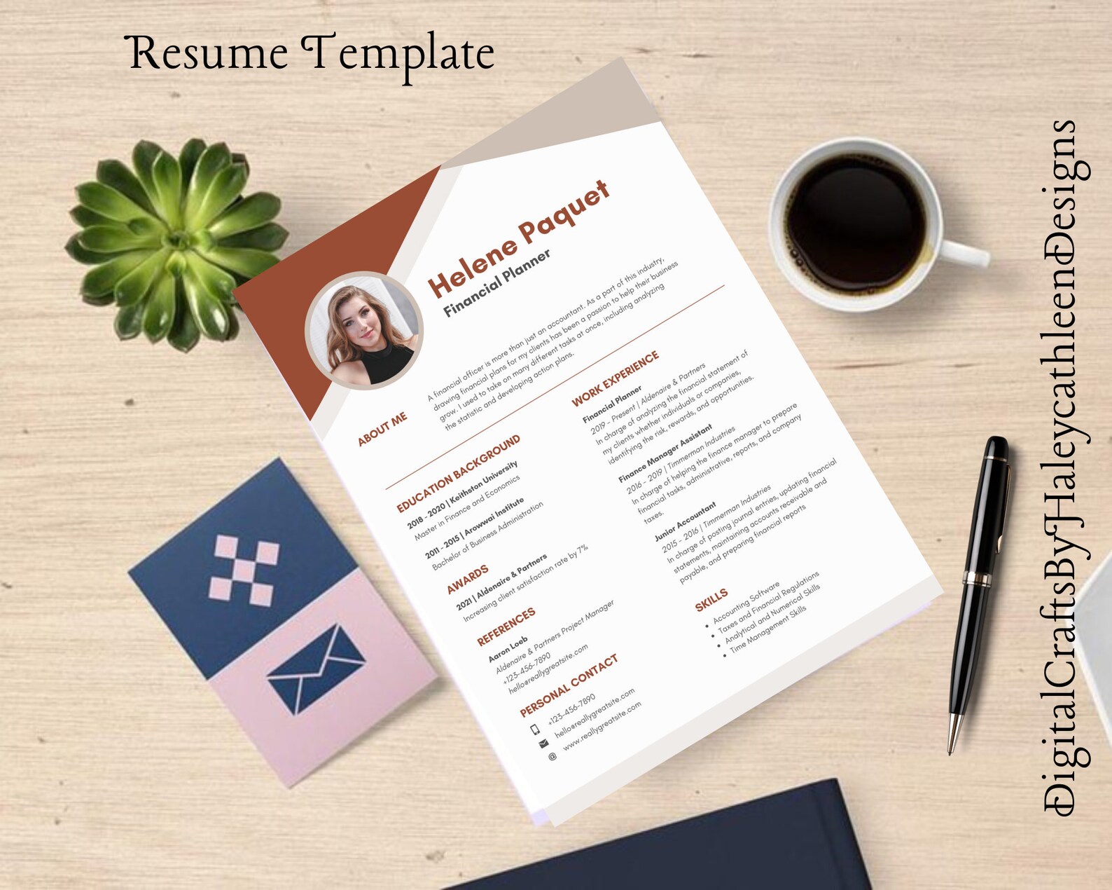 Resume Template | Digital Product | Digital Download | Modern CV ...