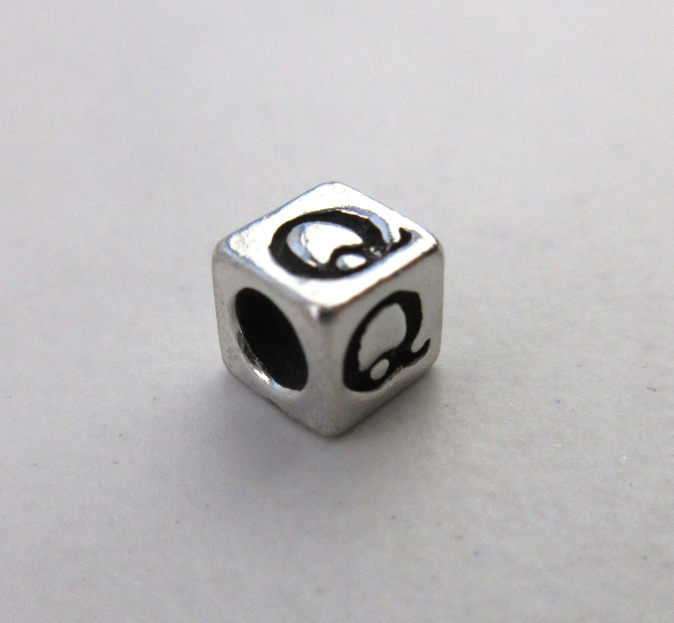Pewter Alphabet Beads - 4.5mm W/ 3mm Hole - Etsy