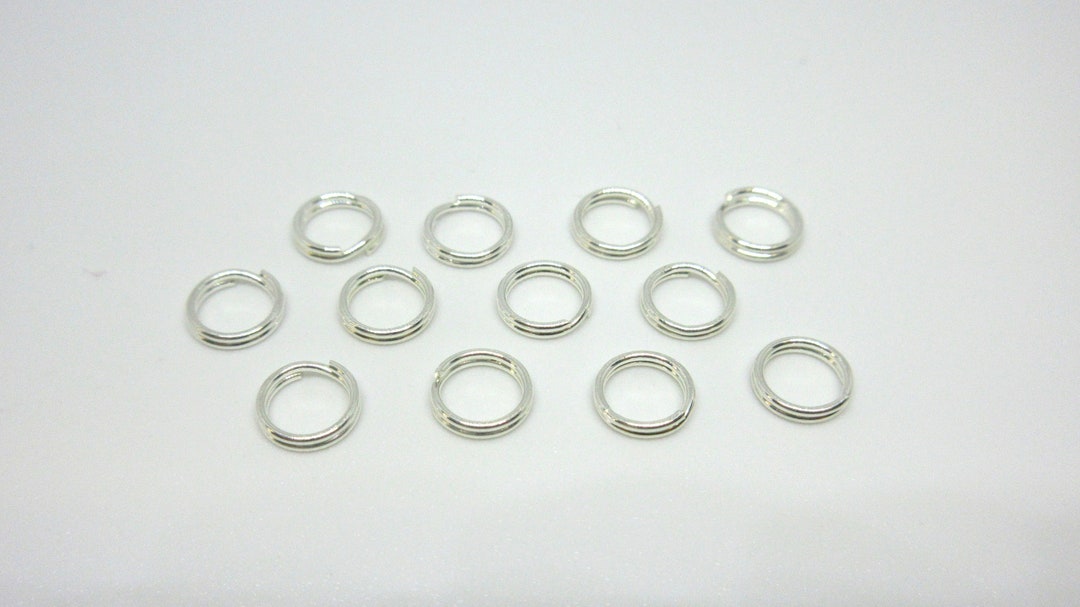 Sterling Silver Split Rings 6mm - Etsy