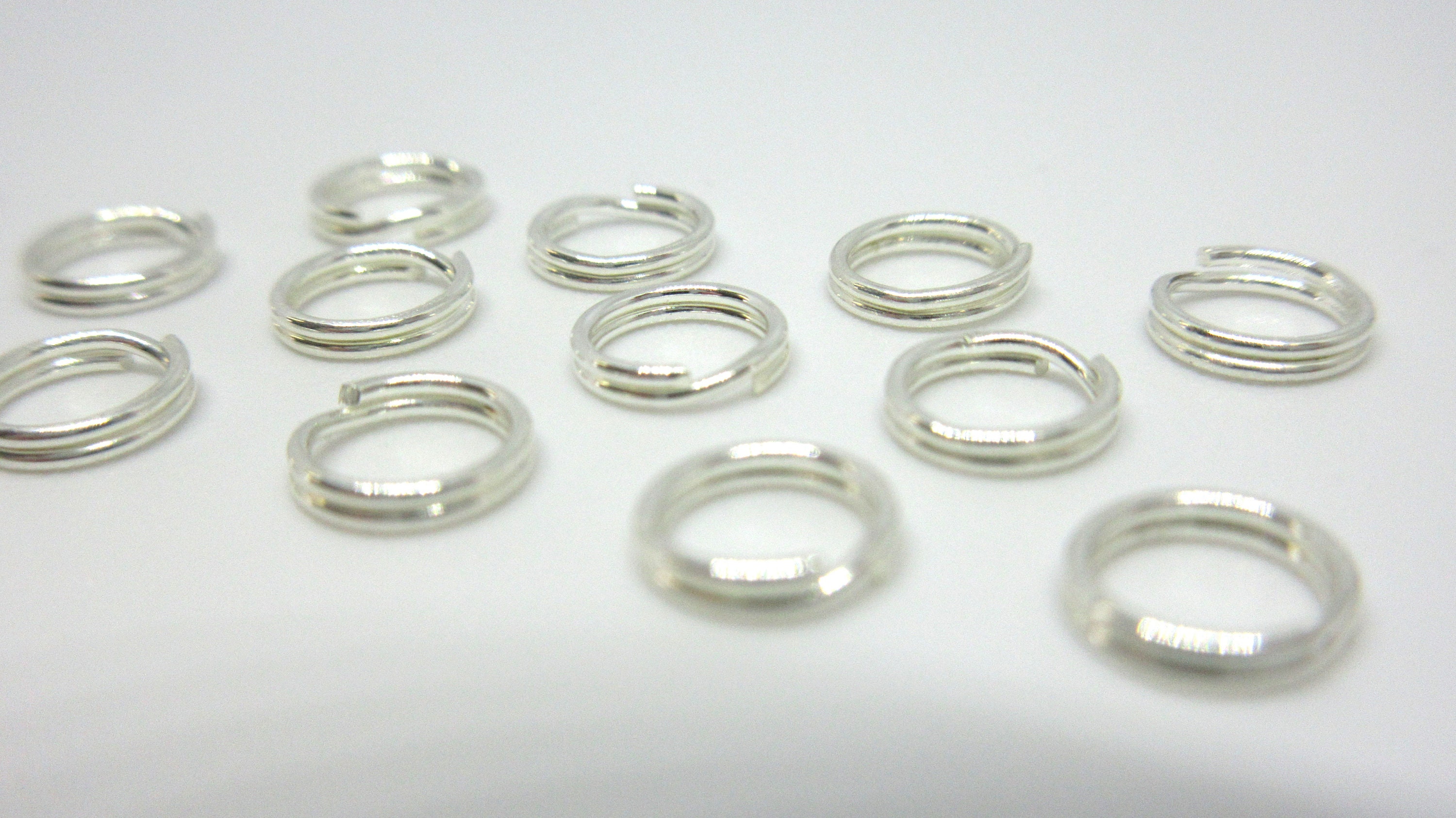Sterling Silver Split Rings - 6mm - Etsy