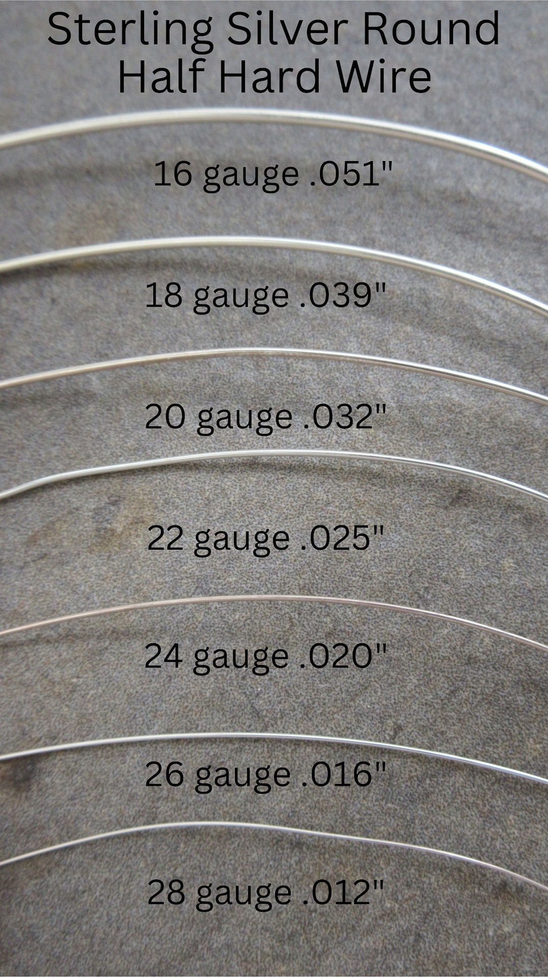 Sterling Silver Half Hard Round Wire - 16ga to 28ga - Etsy