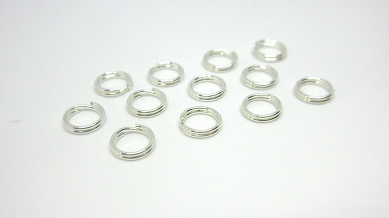 Sterling Silver Split Rings 6mm - Etsy