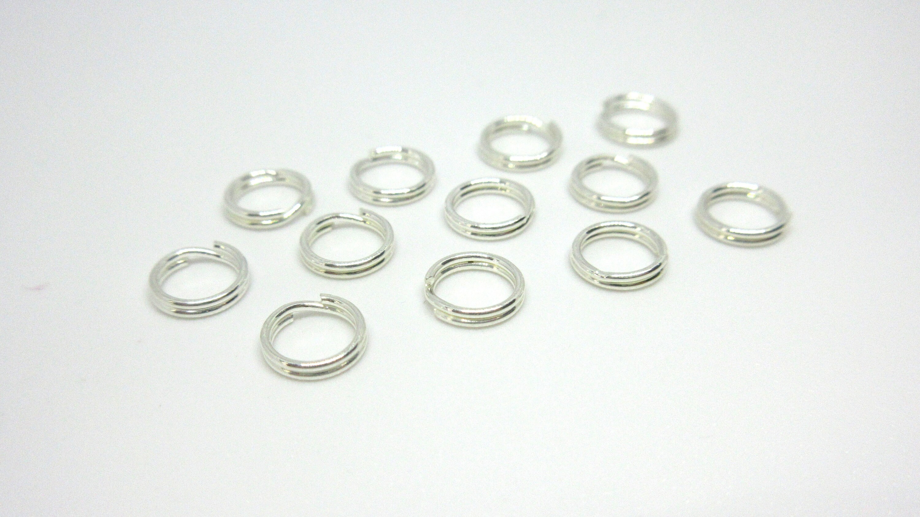 Sterling Silver Split Rings - 6mm - Etsy