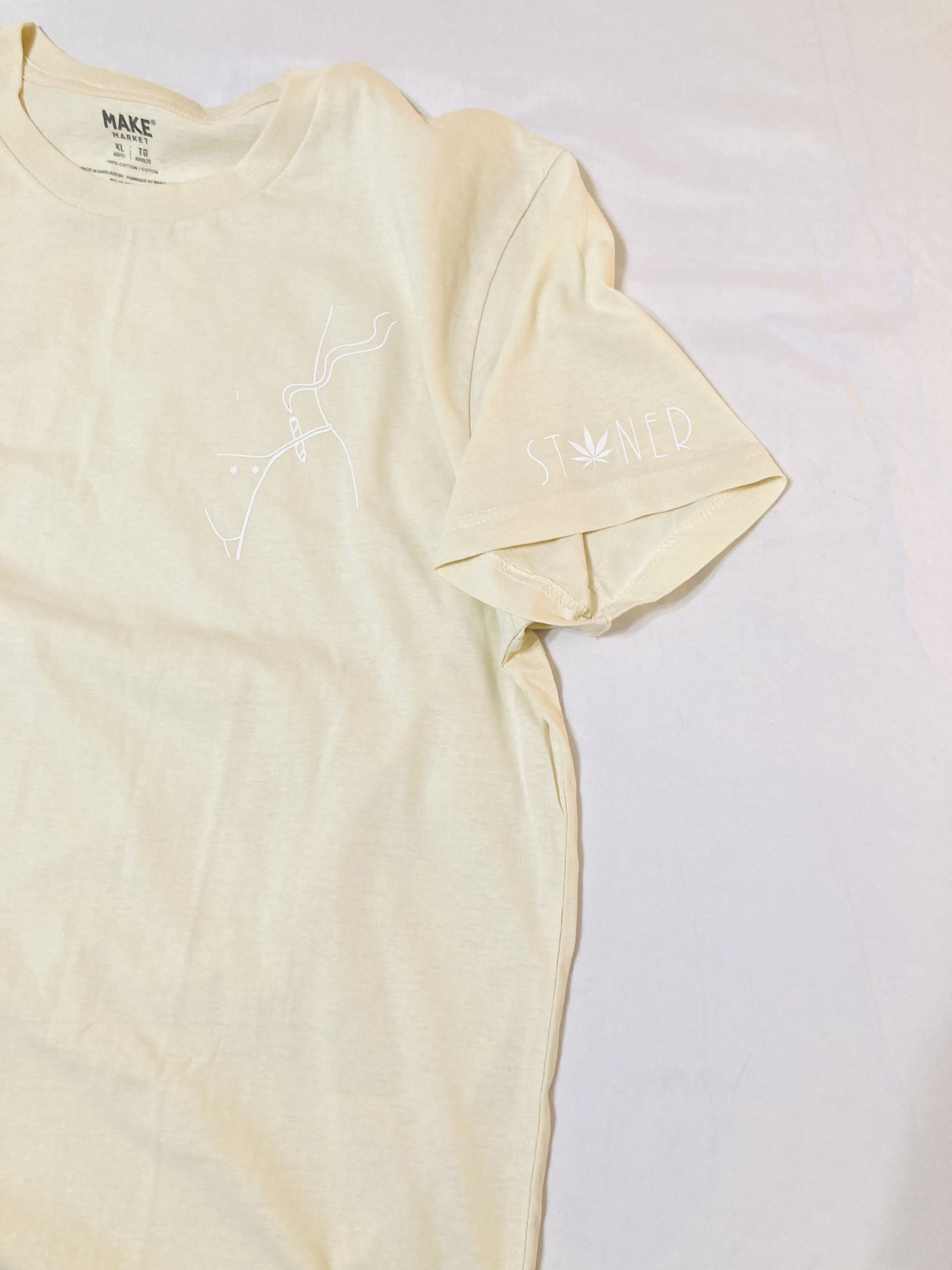 Pale Yellow Skimpy Smoker Stoner Tee - Etsy