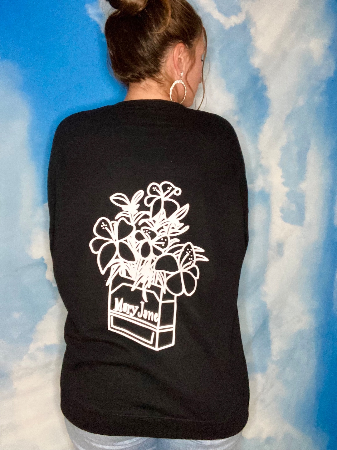 White on Black - Mary Jane - Stoner Screwneck - Etsy