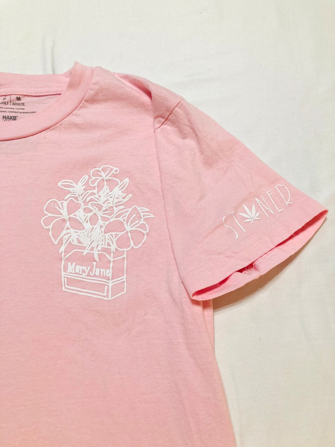 Baby Pink - Mary Jane - Stoner Tee - Etsy