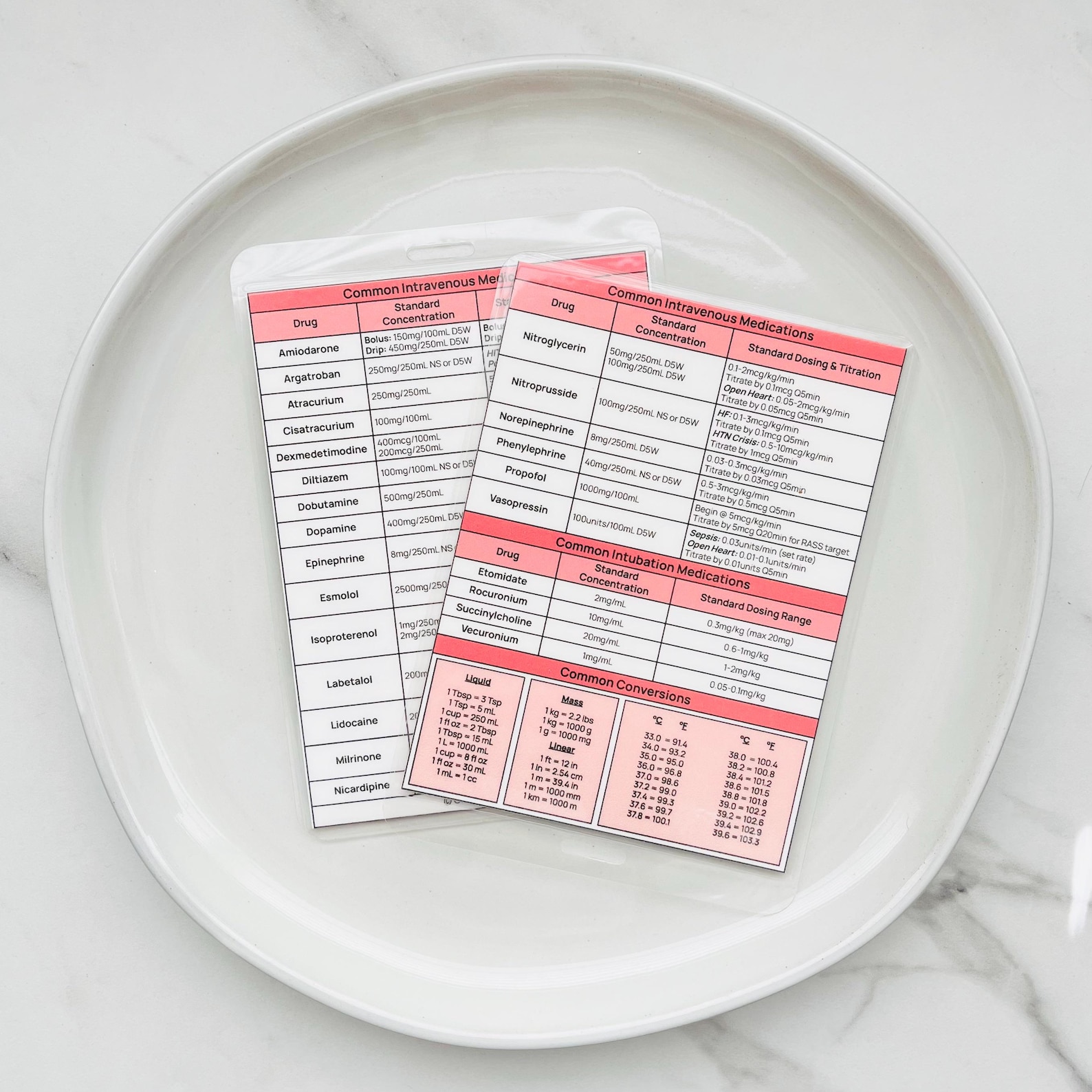 Common ICU Medications Badge Buddy | Critical Care IV Drip Intubation ...