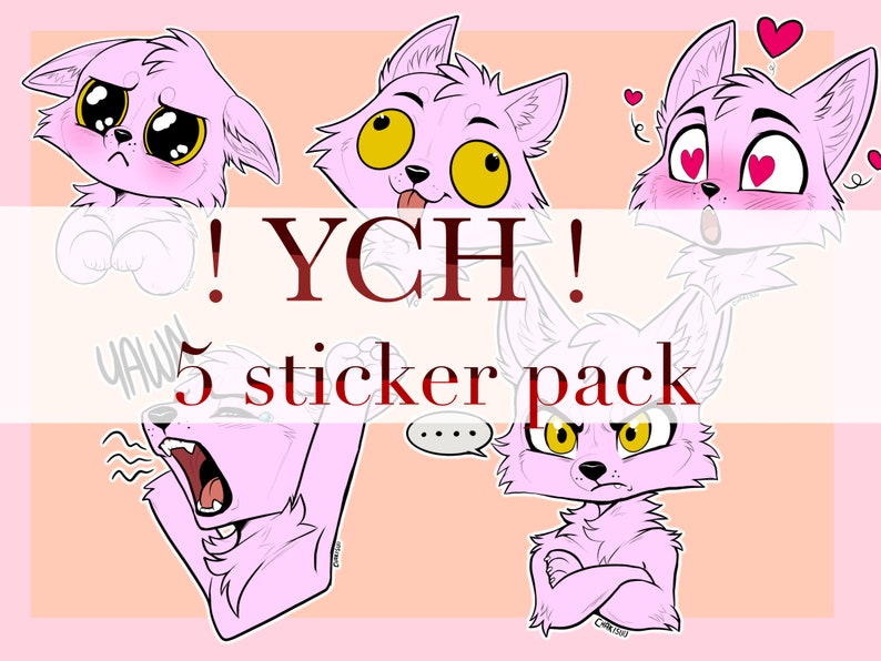 5 Telegram DIGITAL Stickers | Ych | Furry | Canine | Feline | Your ...