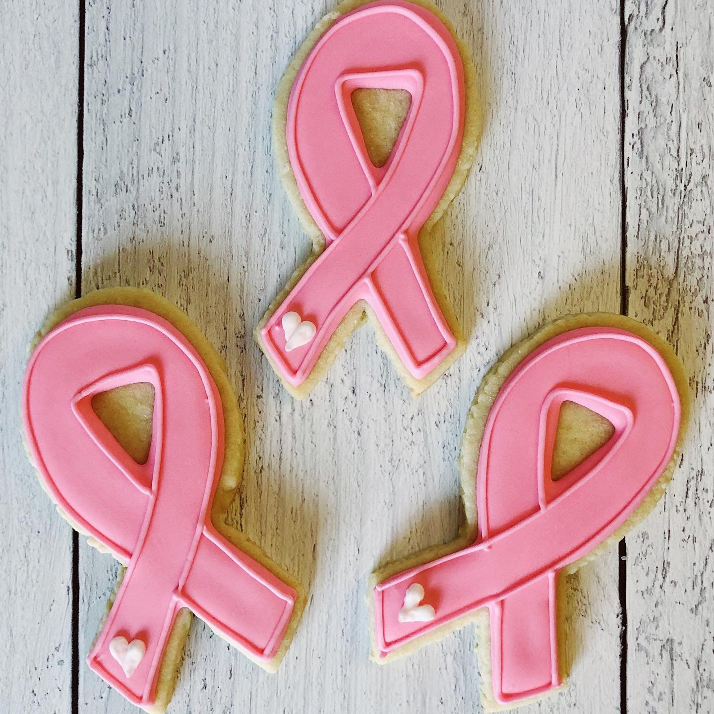 1 Dozen Pink Ribbon Sugar Cookies - Etsy