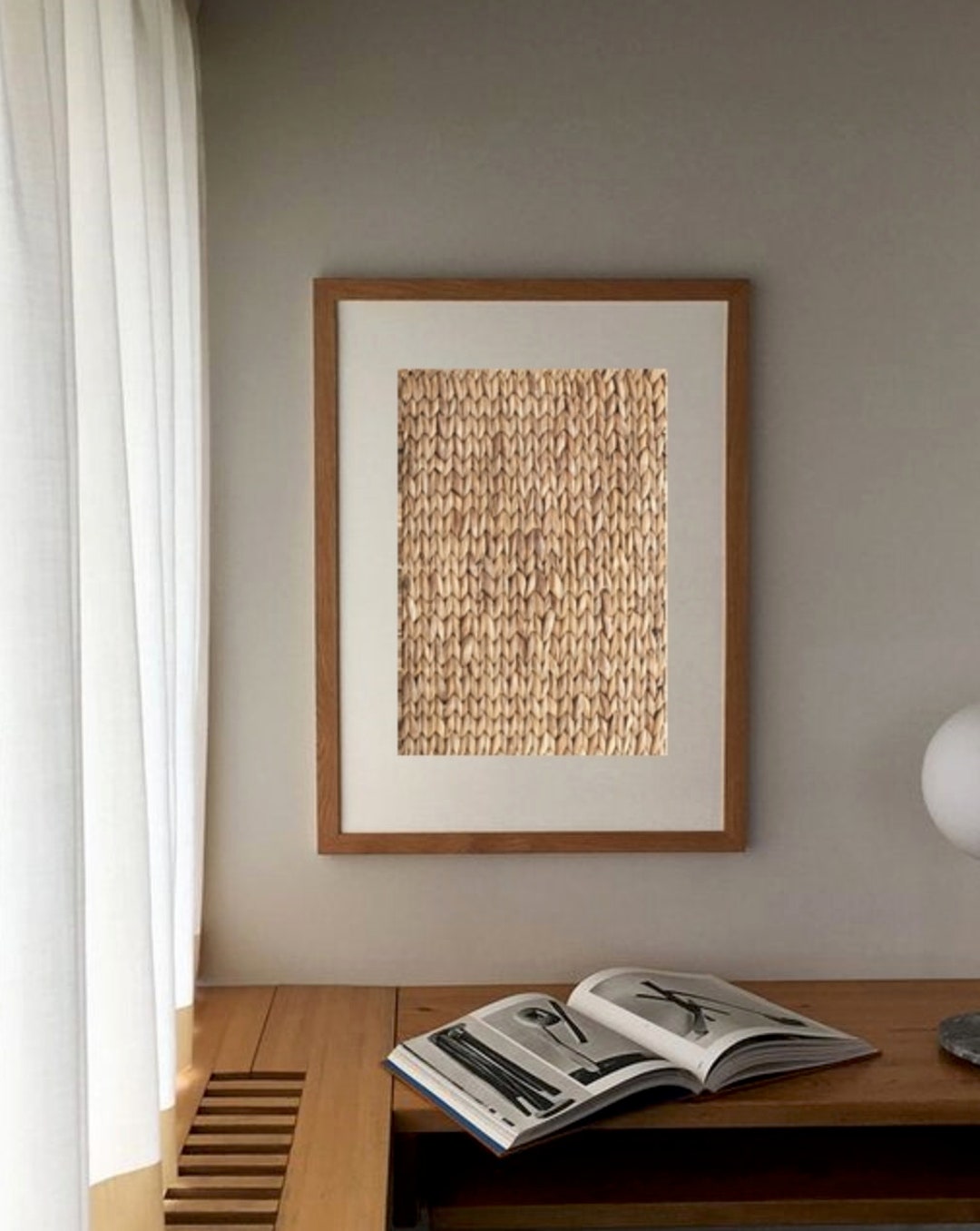 Handwoven Water Hyacinth Frame - Etsy