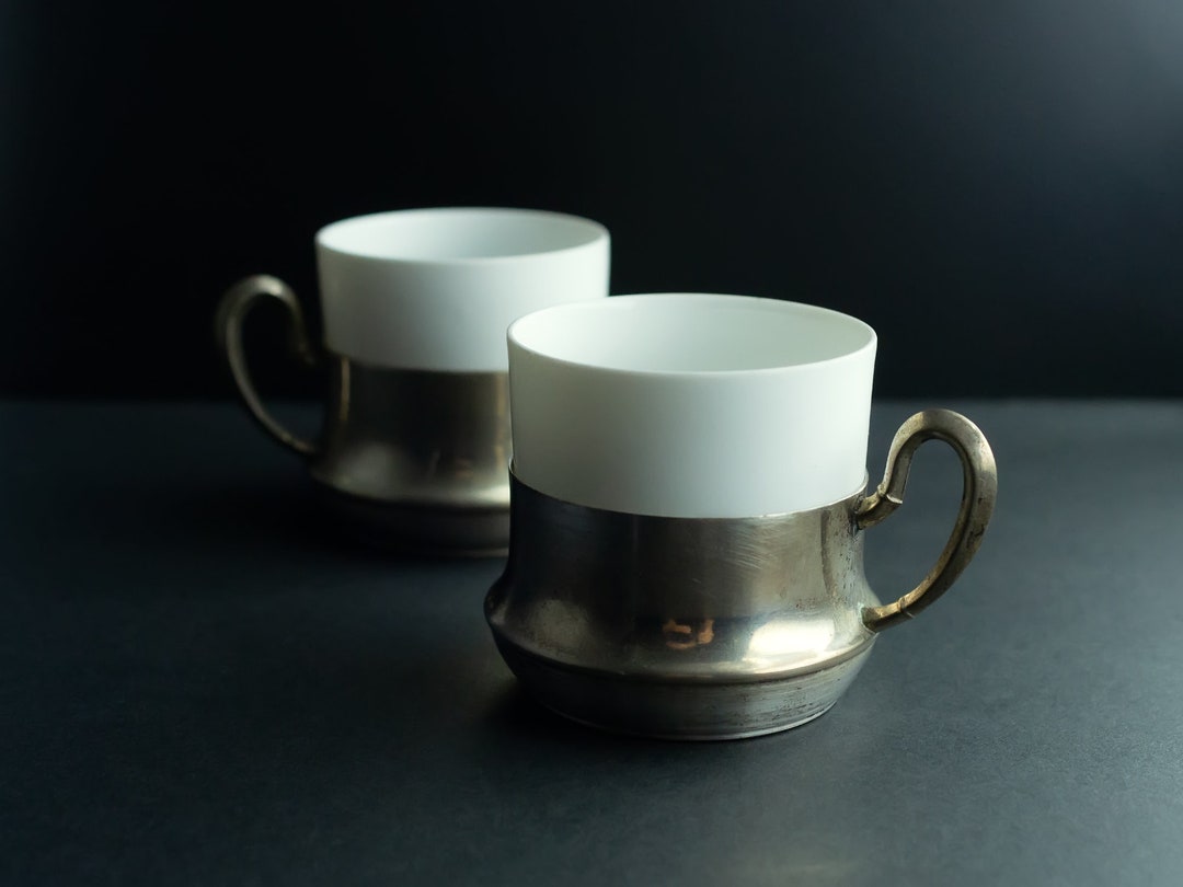 Two Small Vintage Coffee Cups Italian Tête-à-tête Coffee Set for ...