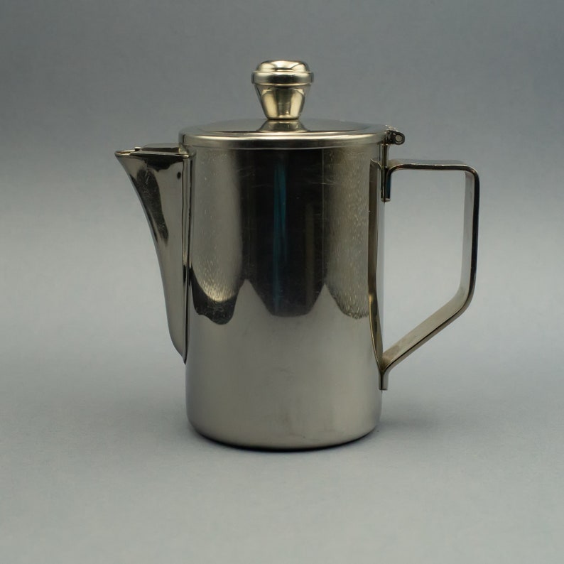 Metal Creamer With Hinged Lid Vintage Steel 150 Ml Milk Jug Will Add an ...