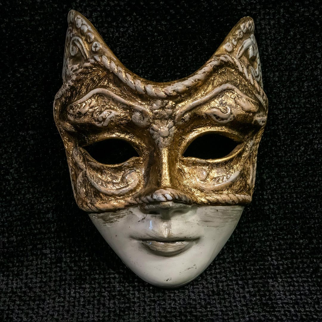 Venetian Ceramic Wall Mask Small Vintage Italian Carnival Art Decor ...