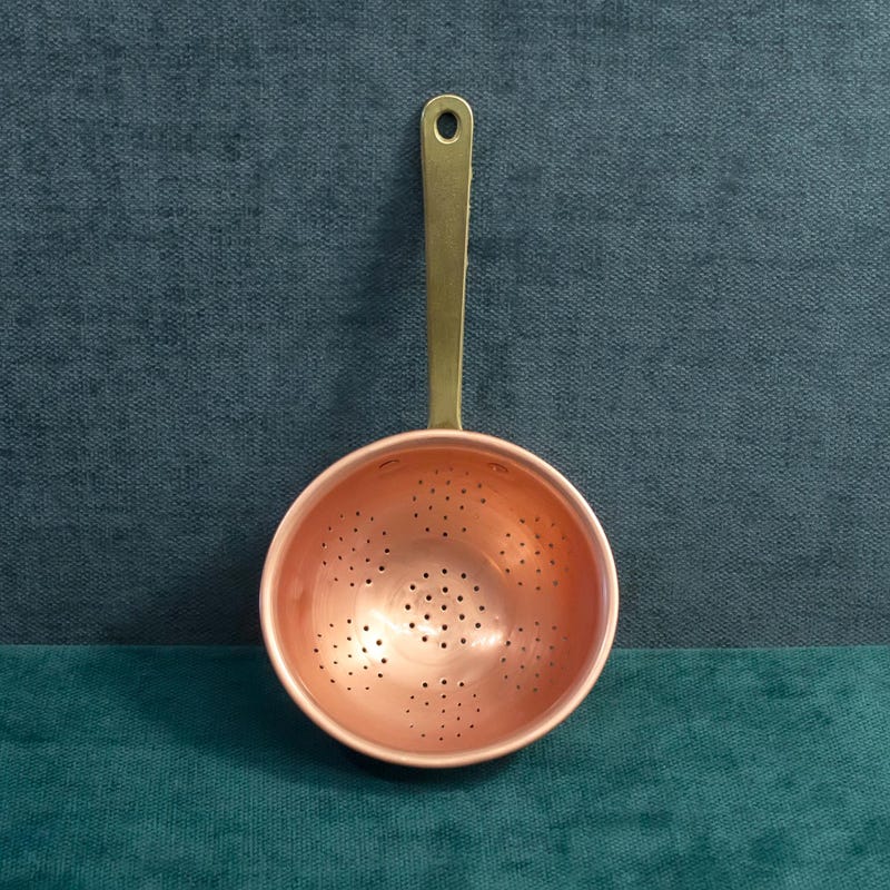 Copper Colander - Etsy
