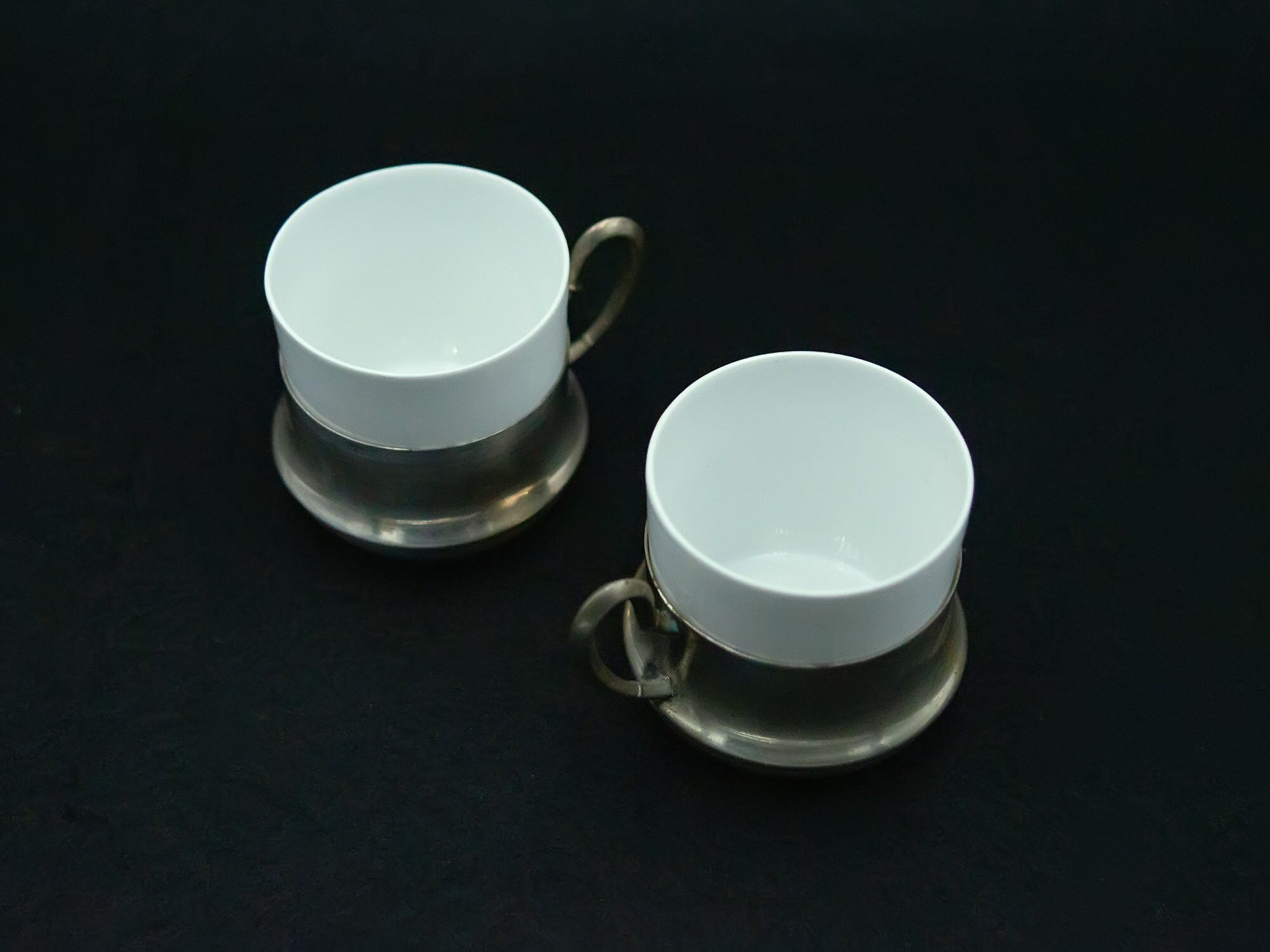 Two Small Vintage Coffee Cups Italian Tête-à-tête Coffee Set for ...