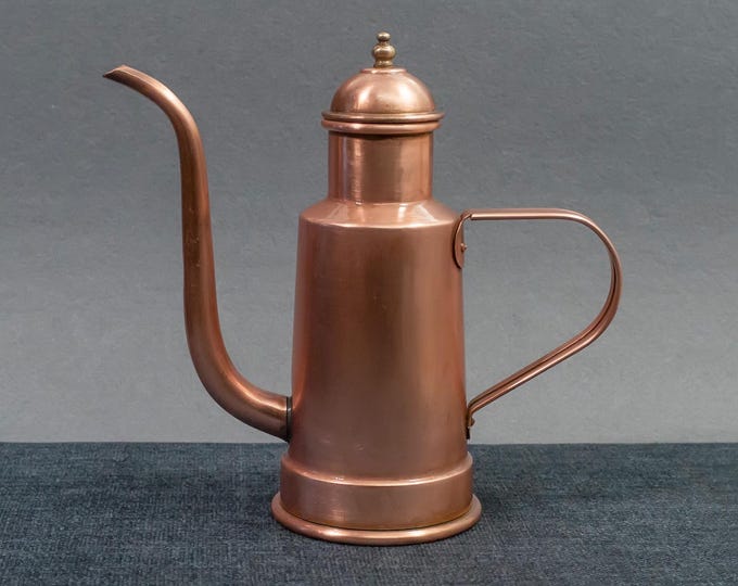 Copper Olive Oil Jug • Vintage Italian Copper Olive Oil Dispenser ...
