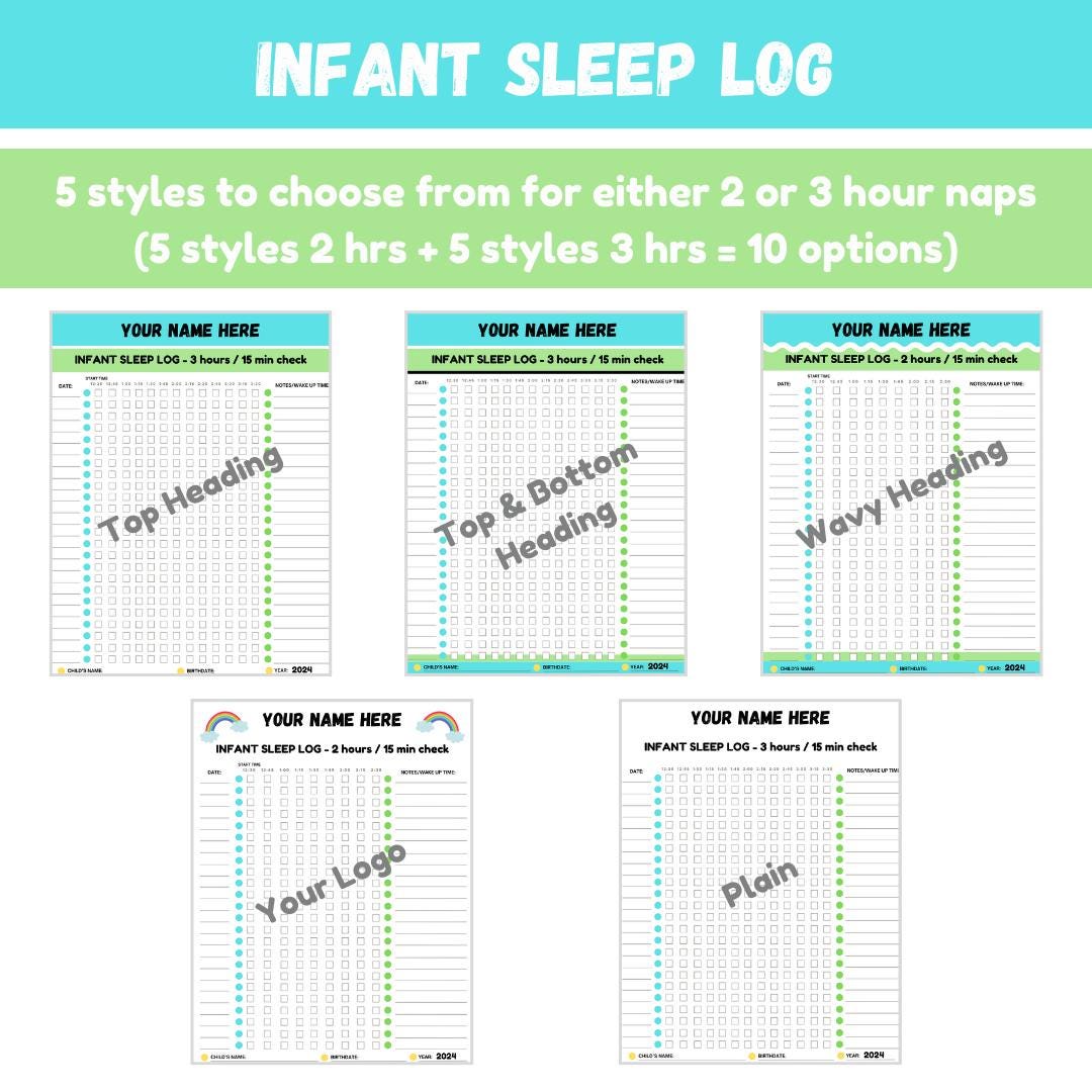 Infant Sleep Log for Childcare Homes and Centers - Etsy