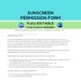 Sunscreen Permission Form - Etsy