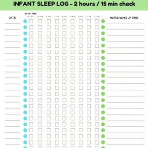 Infant Sleep Log for Childcare Homes and Centers - Etsy